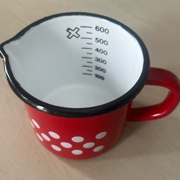 Kitchen | Vintage Enamel Measuring Cup Jug Mug Pot Milk Pot Country ...